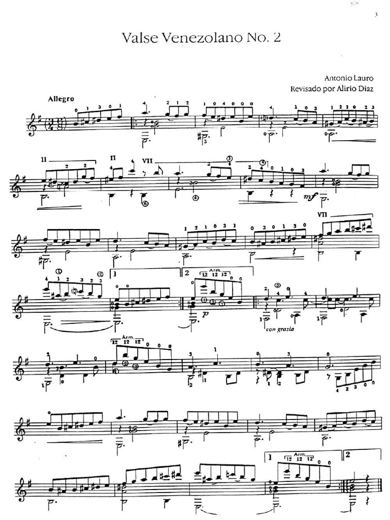 Valsa 2 - Antonio Lauro PDF | PDF