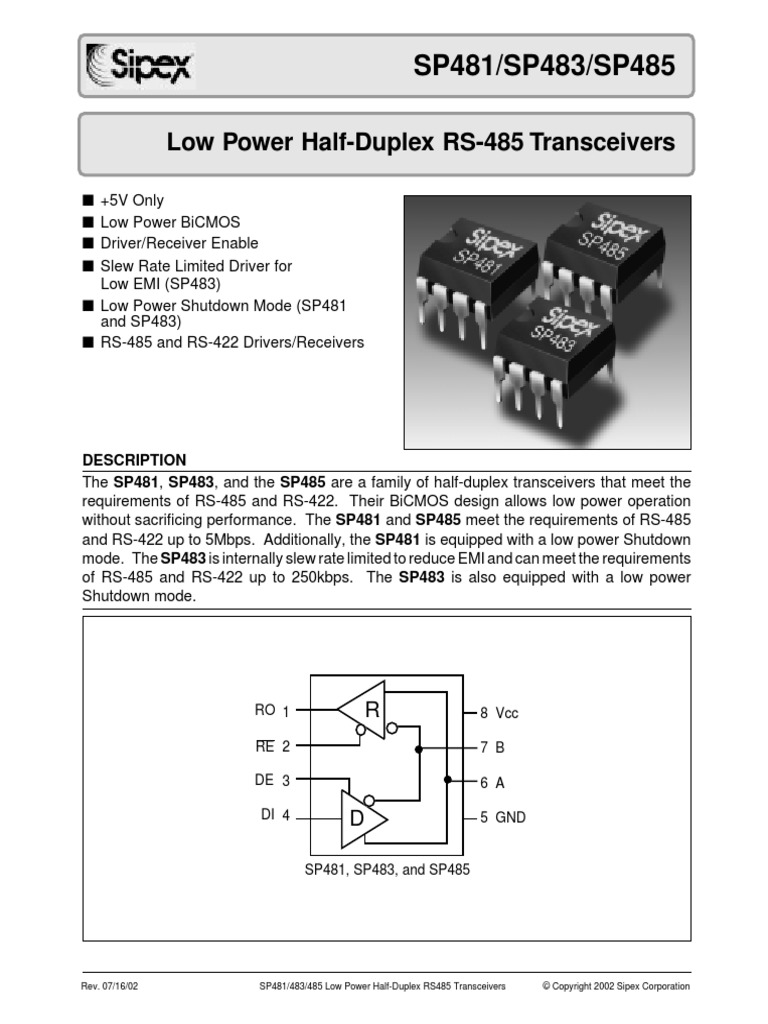 SP485 | Electronic Engineering | Technology