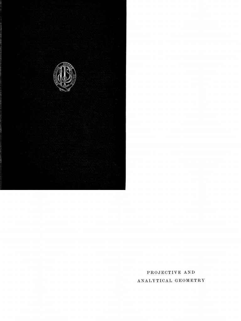 J. A. Todd - Projective and Analytical Geometry | PDF | Teaching ...