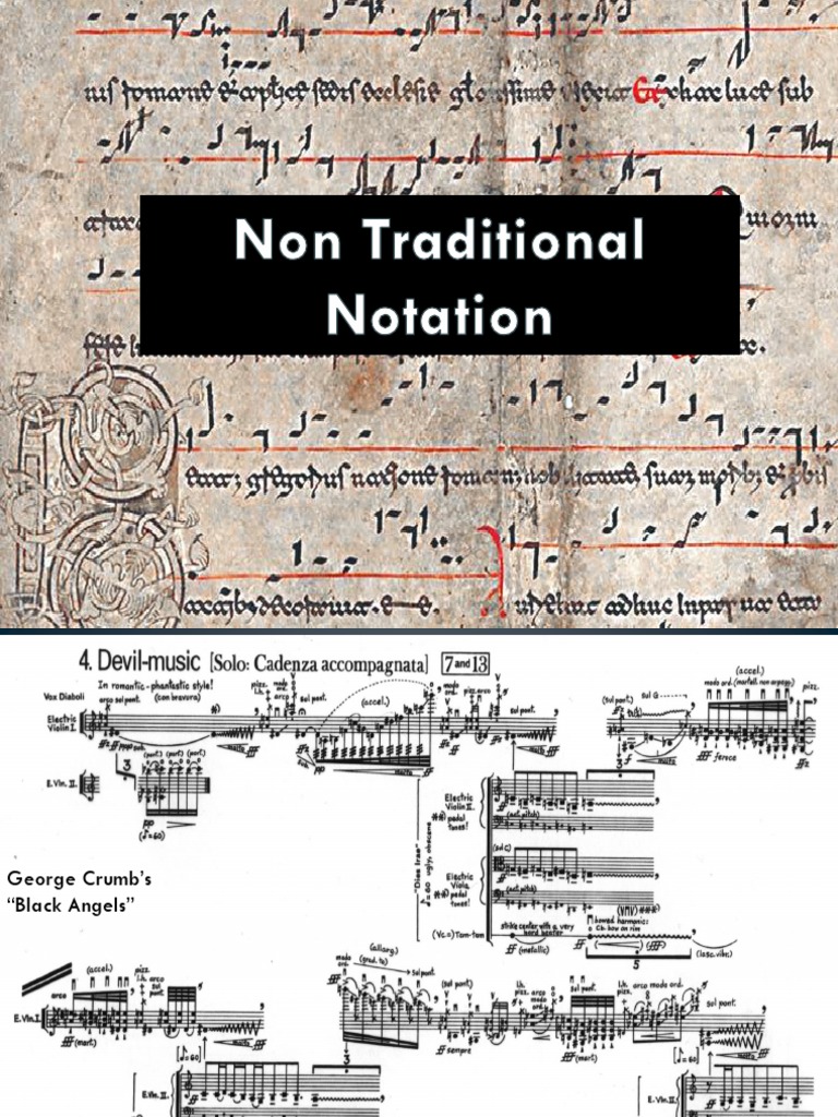 Non-Traditional Music Notation Guide | PDF | Self-Improvement