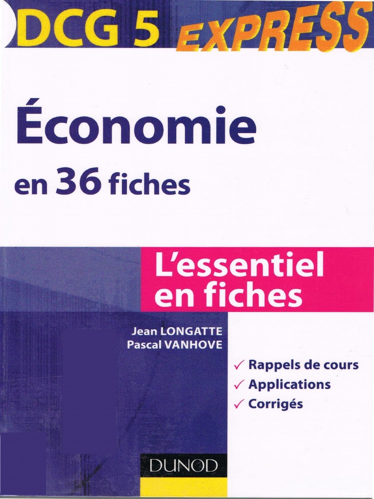 DCG 5-Economie en 36 Fiches PDF | PDF