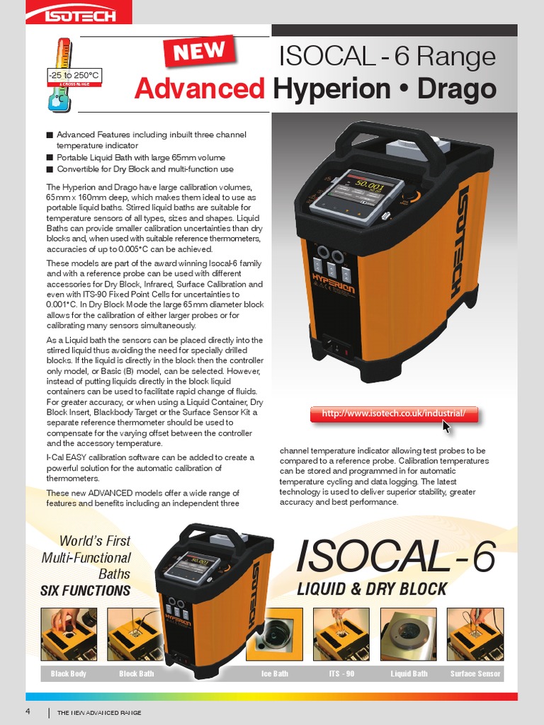 Isotech Hyperion Drago | PDF | Thermometer | Calibration