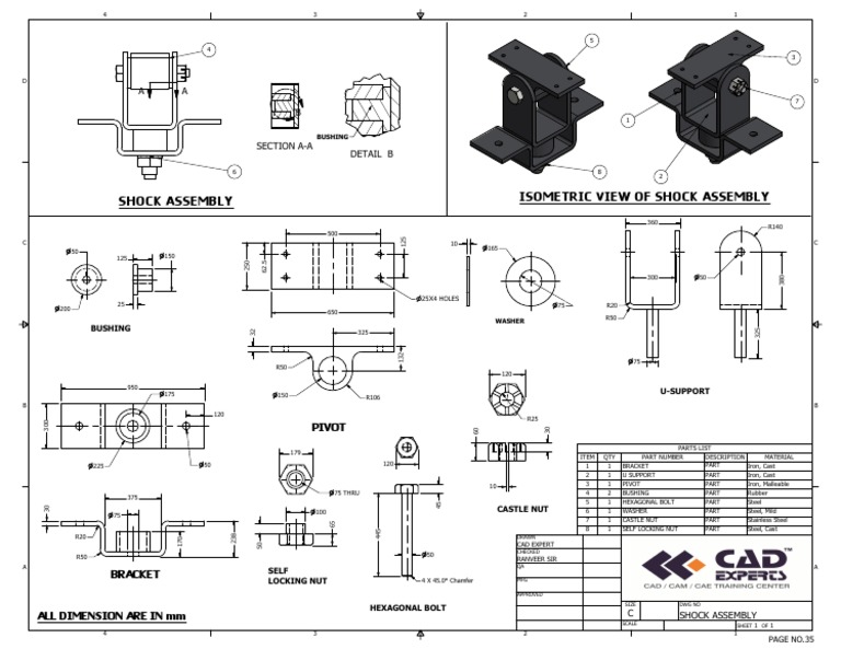 35 - Shock Assembly Final | PDF | Metals | Building Materials
