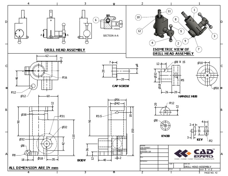 42 - Drill Head Assembly Final | PDF | Computer Aided Design ...