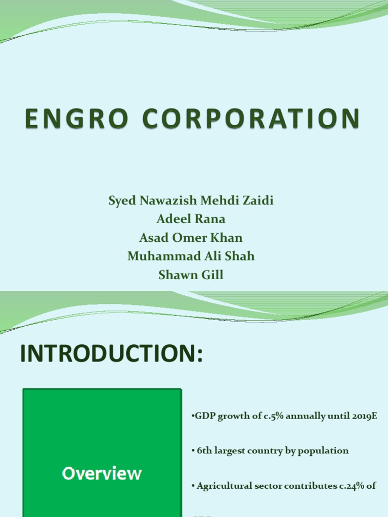 Engro Corporation 2 | PDF | Net Present Value | Economies