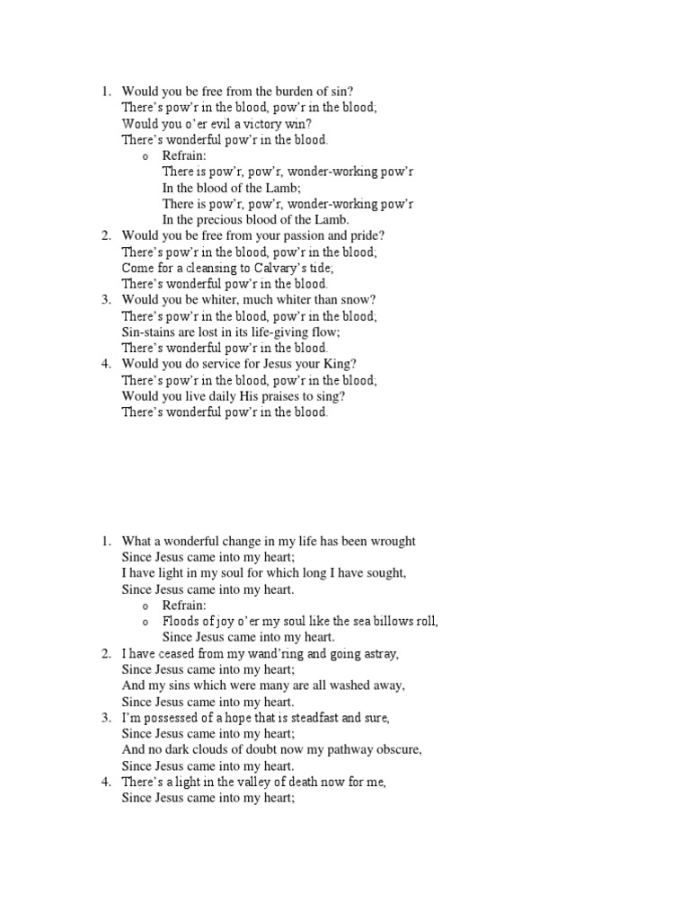 Would You Be Free From The Burden of Sin | PDF | Lamb Of God | Jesus