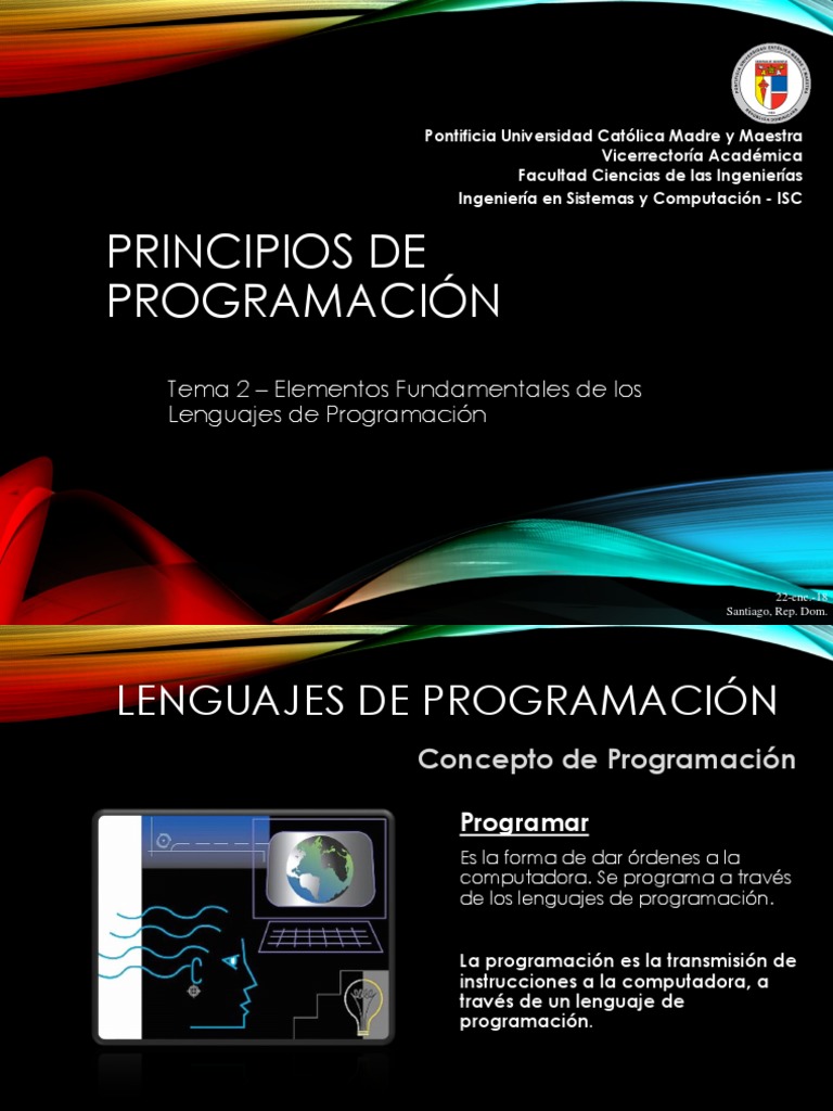 Principio de Programacion Elementos Fundamentales de Los Lenguajes de ...