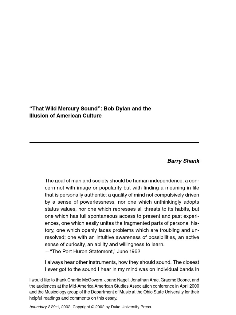 Shank, Bob Dylan | PDF | Bob Dylan | Blues