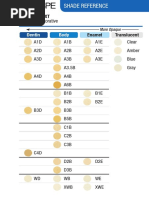 Shade Conversion Chart 2012 | PDF