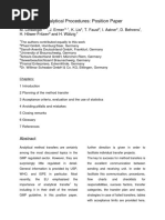 Analytical Method Transfer | PDF | Verification And Validation | Experiment