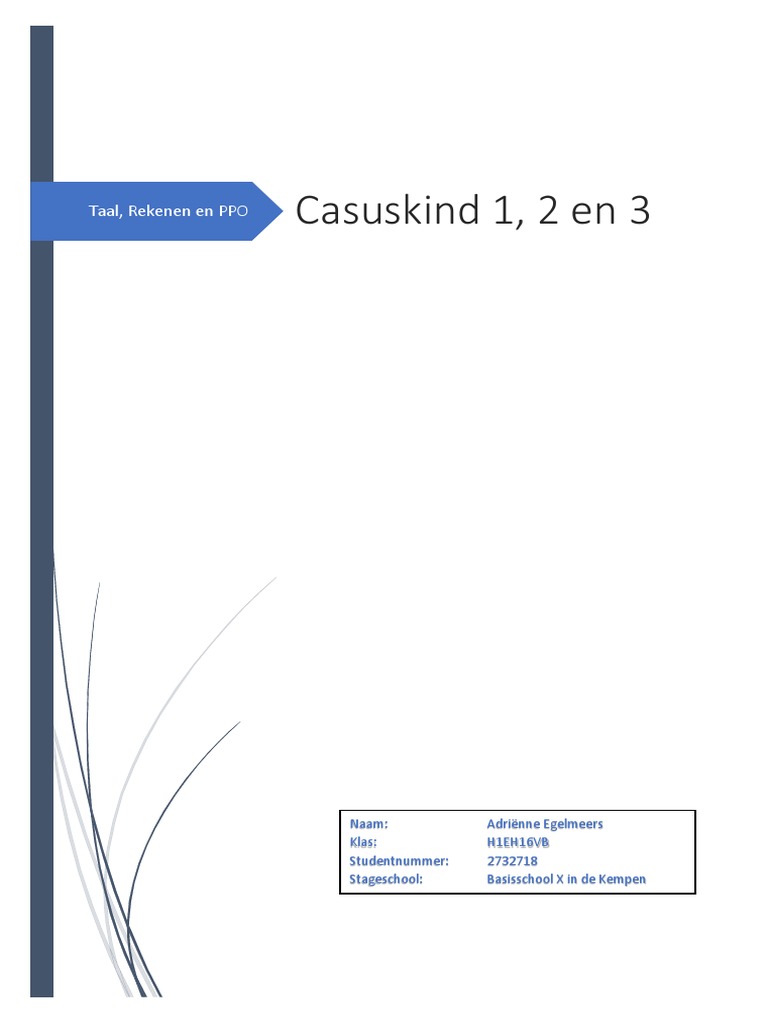 HGW Casus 1 2 en 3 | PDF