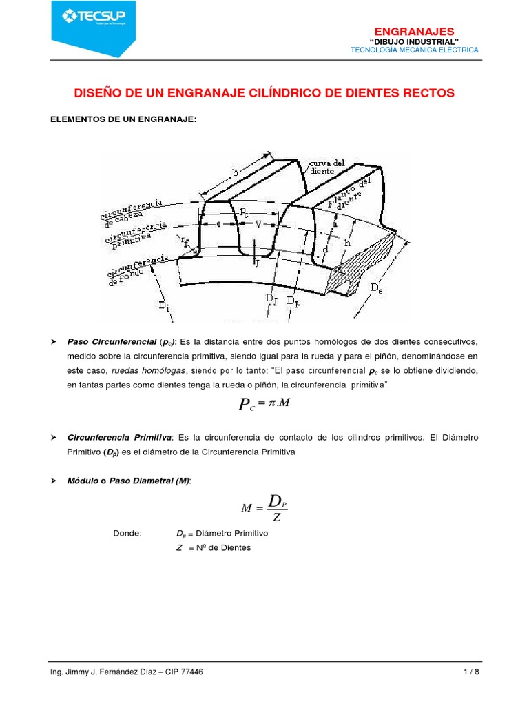 Diseño de Un Engranaje | PDF | Engranaje | Circulo
