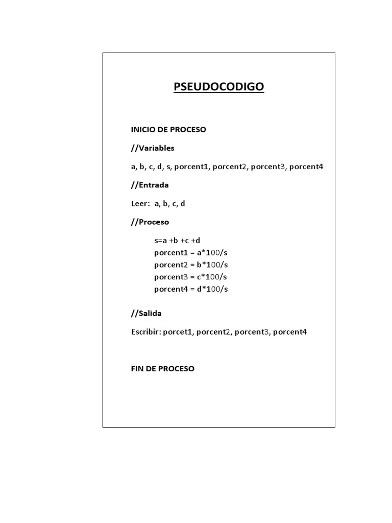 PSEUDOCODIGO | PDF | Métodos y materiales de enseñanza | Informática