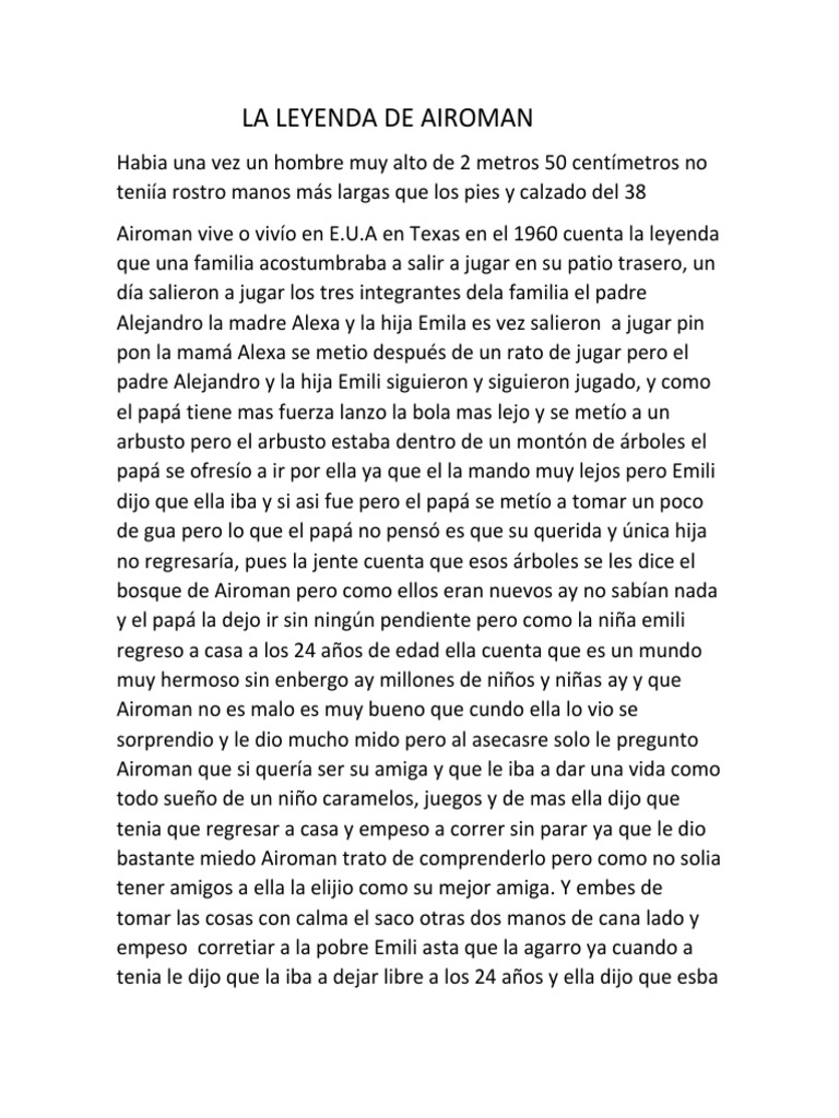 La Leyenda de Airoman | PDF