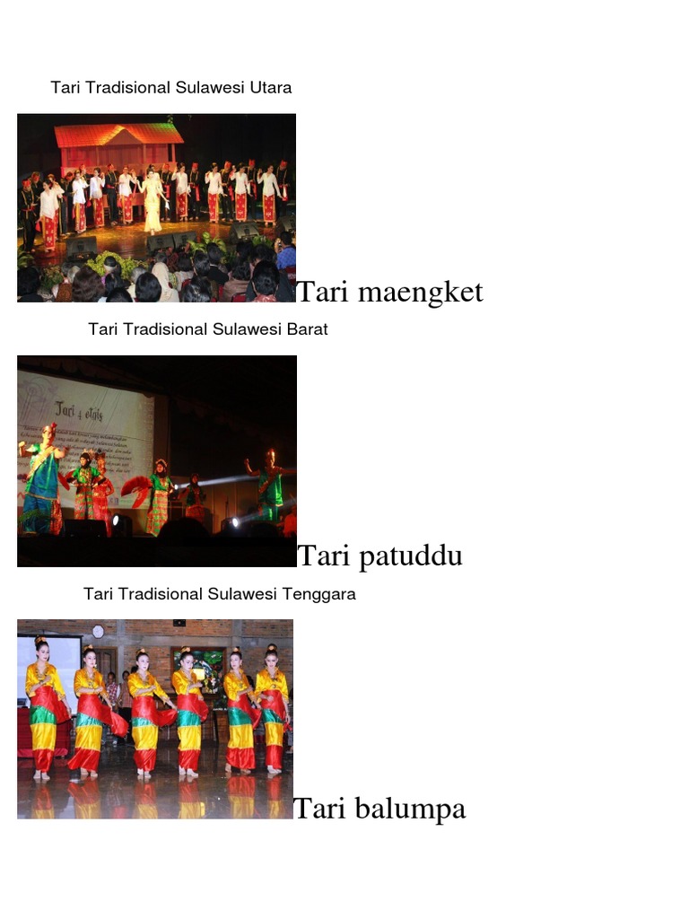 Tarian Tradisional Sulawesi Utara | PDF
