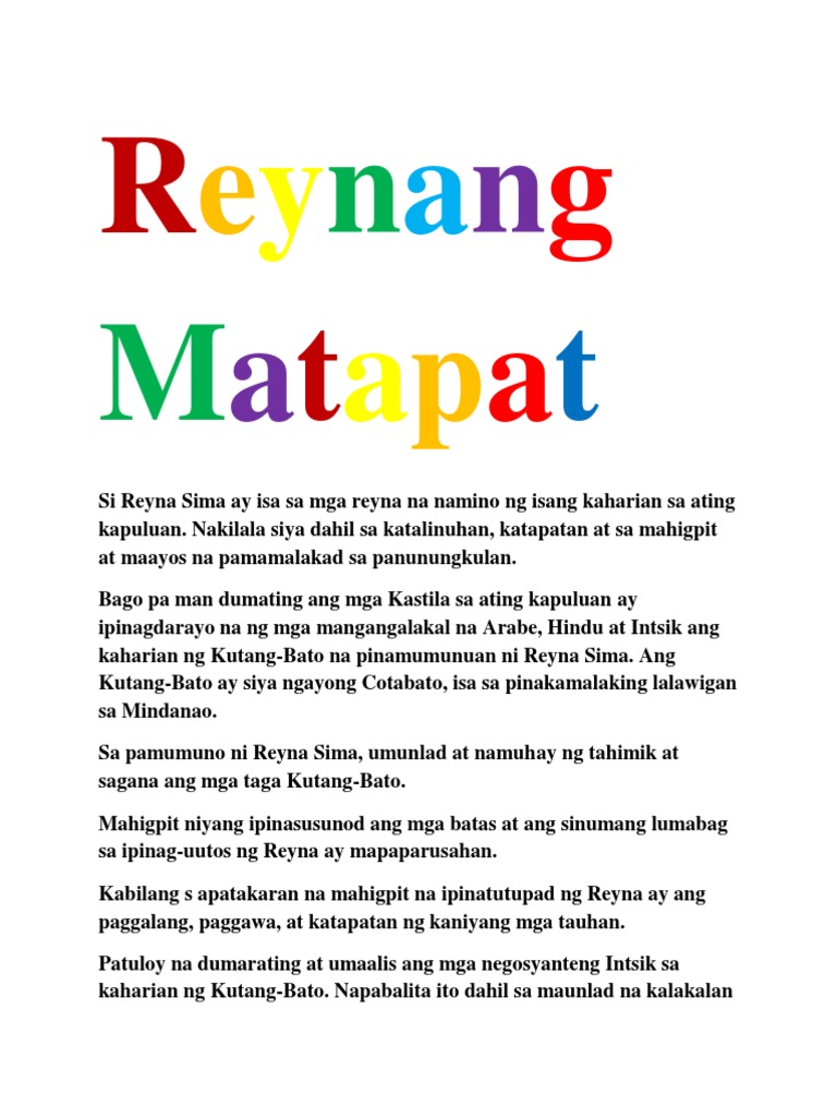 Reynang Matapat