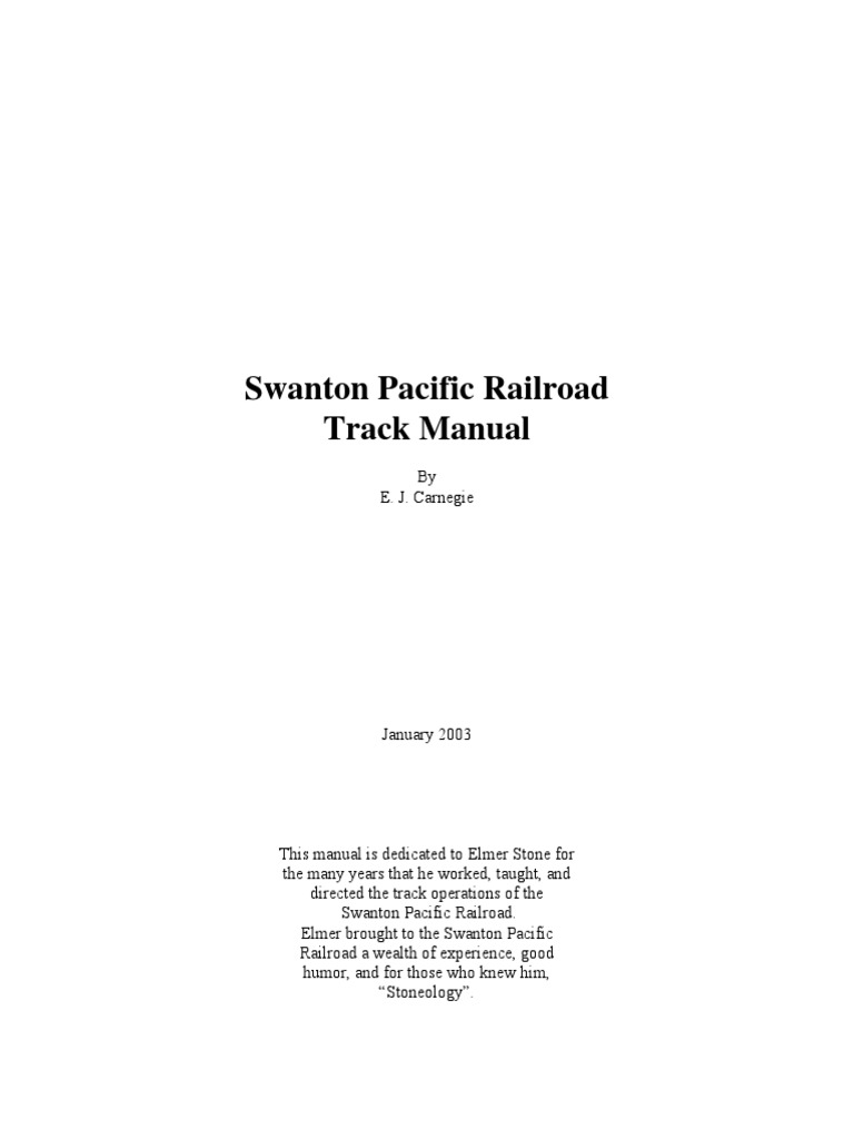 Track Manual PDF | PDF | Track (Rail Transport) | Rail Transport