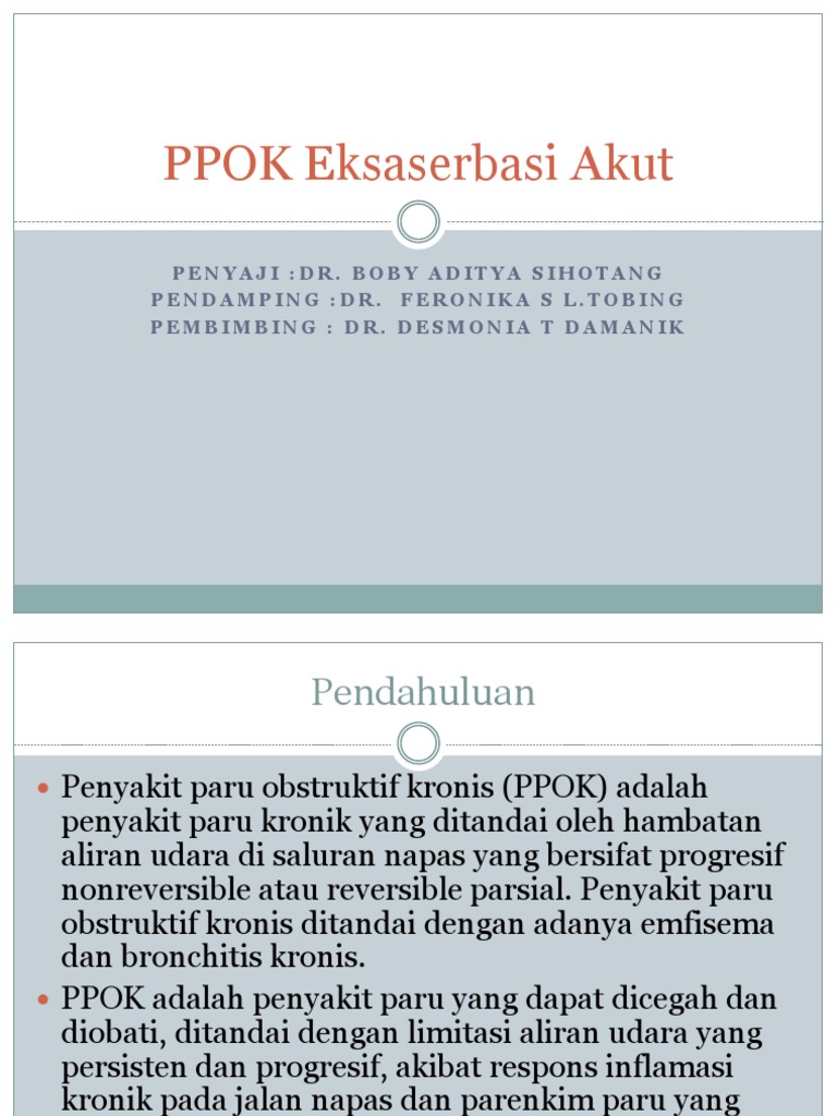PPOK Eksaserbasi Akut | PDF