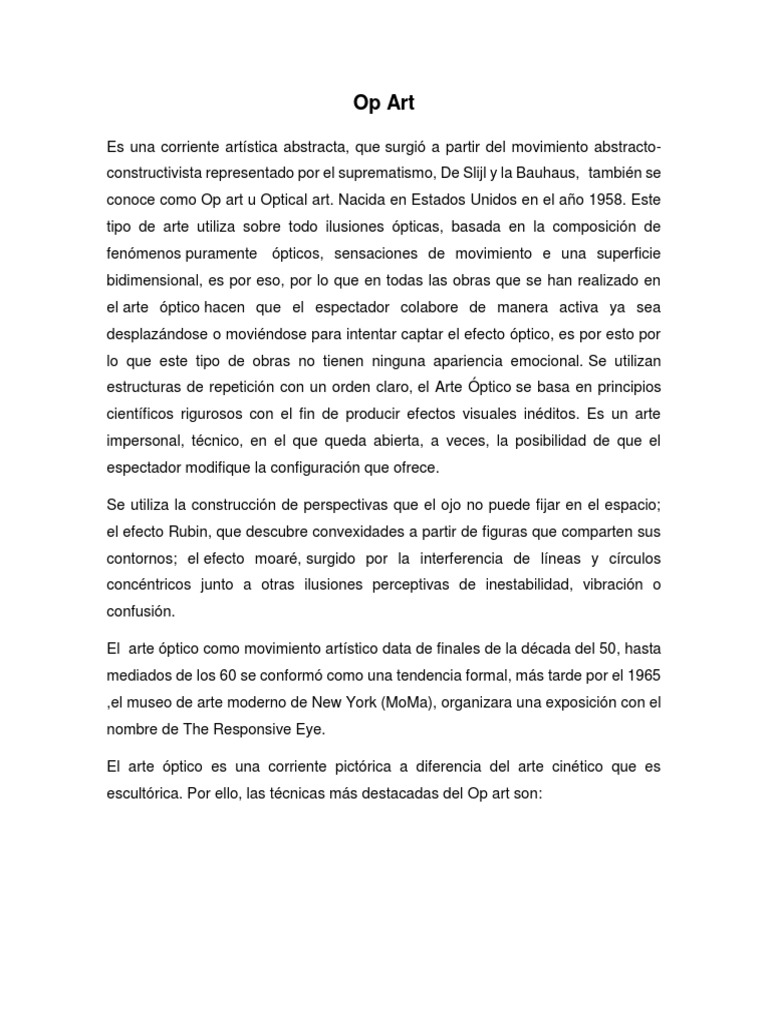 Arte Óptico: Antonio Lizarazu Balué | PDF | Arte abstracto | Color