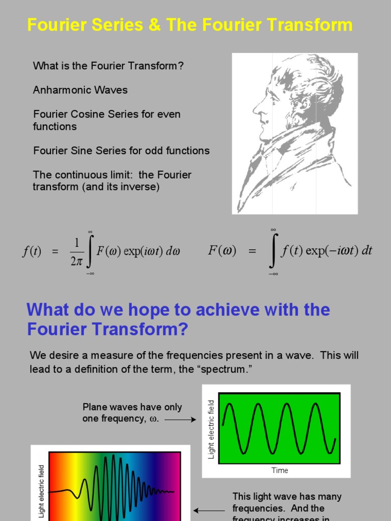 Fourier Series & The Fourier Transform | PDF | Sine | Fourier Transform