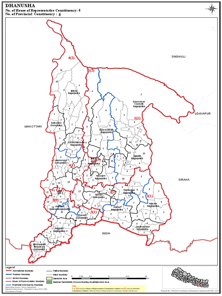 Dhanusha District Nepal Map | PDF | Geography