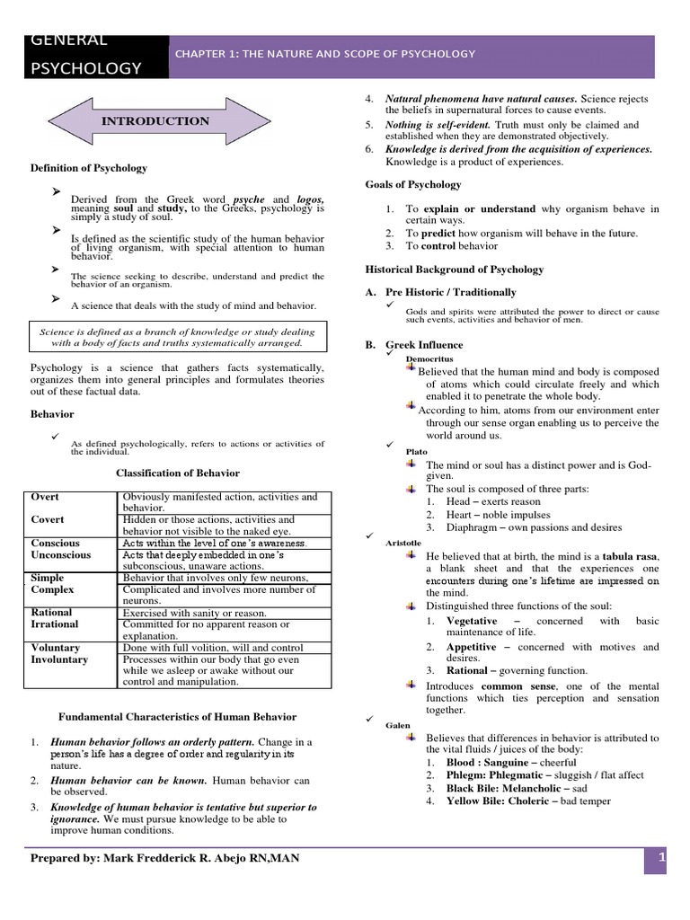General Psychology | PDF | Mind | Action (Philosophy)