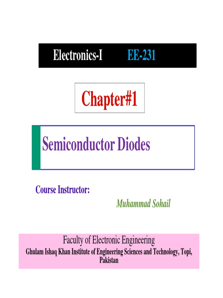 CH t#1 CH t#1 Chapter#1 Chapter#1: Semiconductor Diodes | PDF | Semiconductors | Doping ...