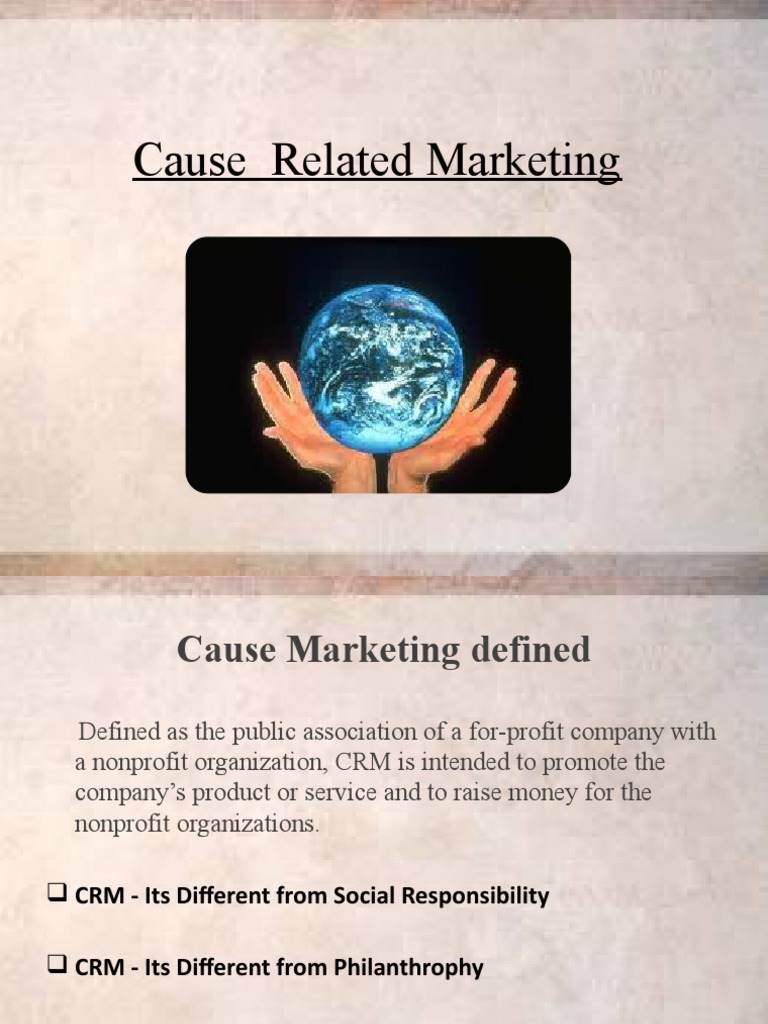 Cause Related Marketing | PDF | Agriculture | Marketing