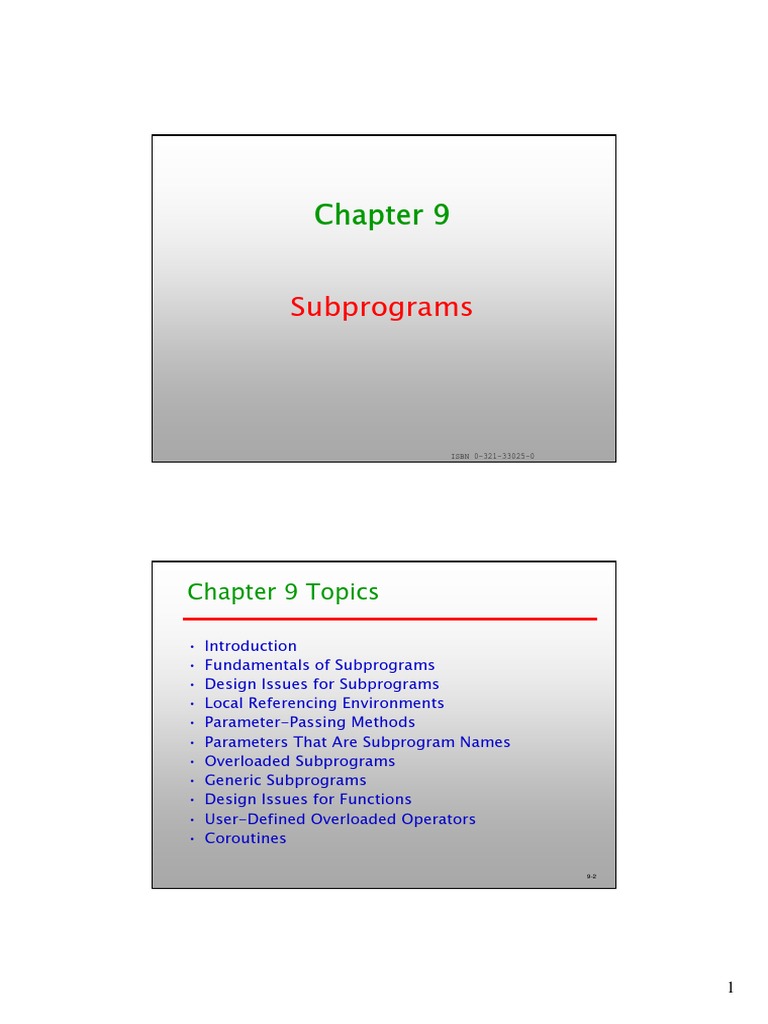Sub Prog Pdf Subroutine Parameter Computer Programming