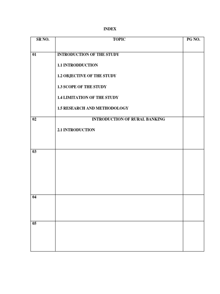 Index SR No. Topic PG No | Download Free PDF | Credit (Finance) | Banks