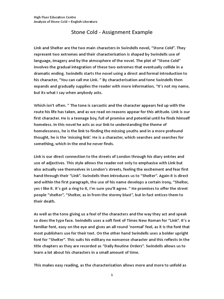 Stone Cold | PDF | Irony | Homelessness