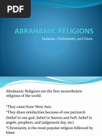Comparative Analysis of Abrahamic Religions | PDF | Bible | Hebrew Bible
