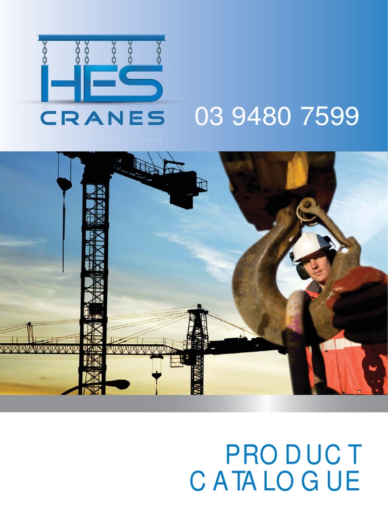 HES Cranes Catalogue | PDF | Crane (Machine) | Elevator