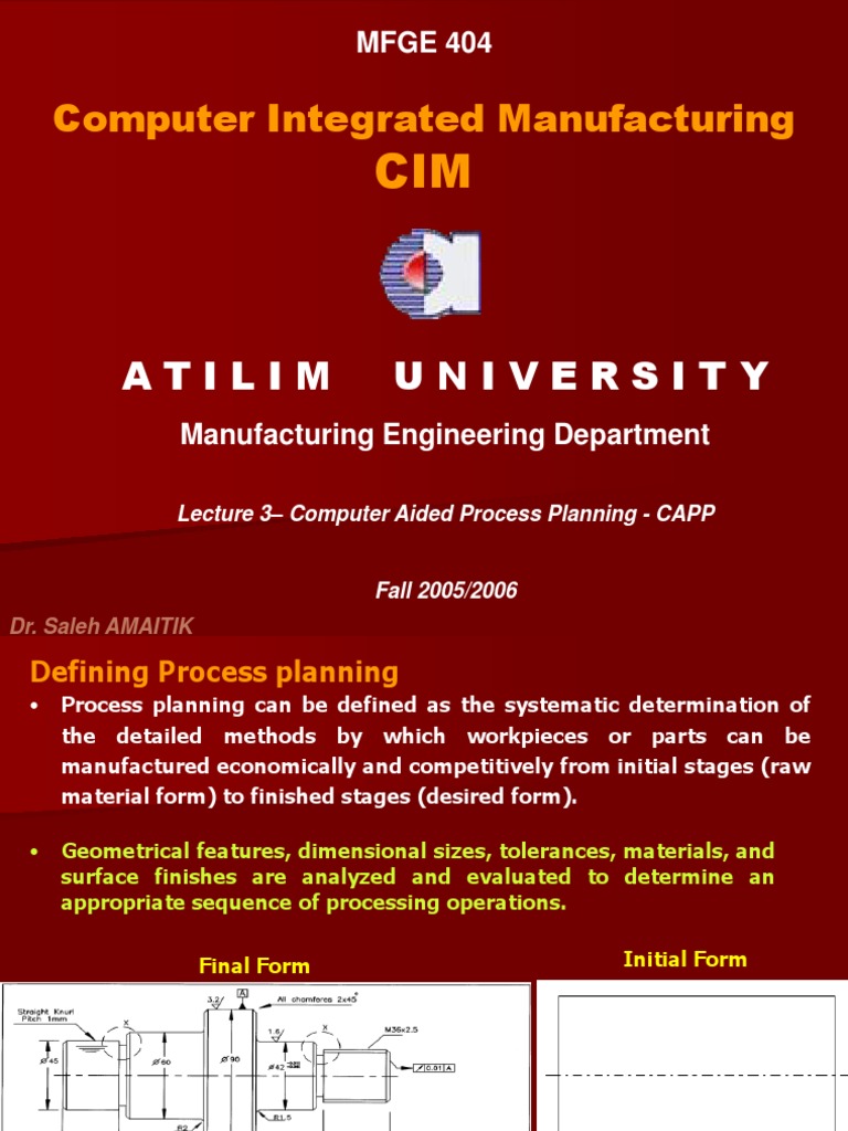 Computer Aided Process Planning-I | PDF | Computer Aided Design | Production And Manufacturing