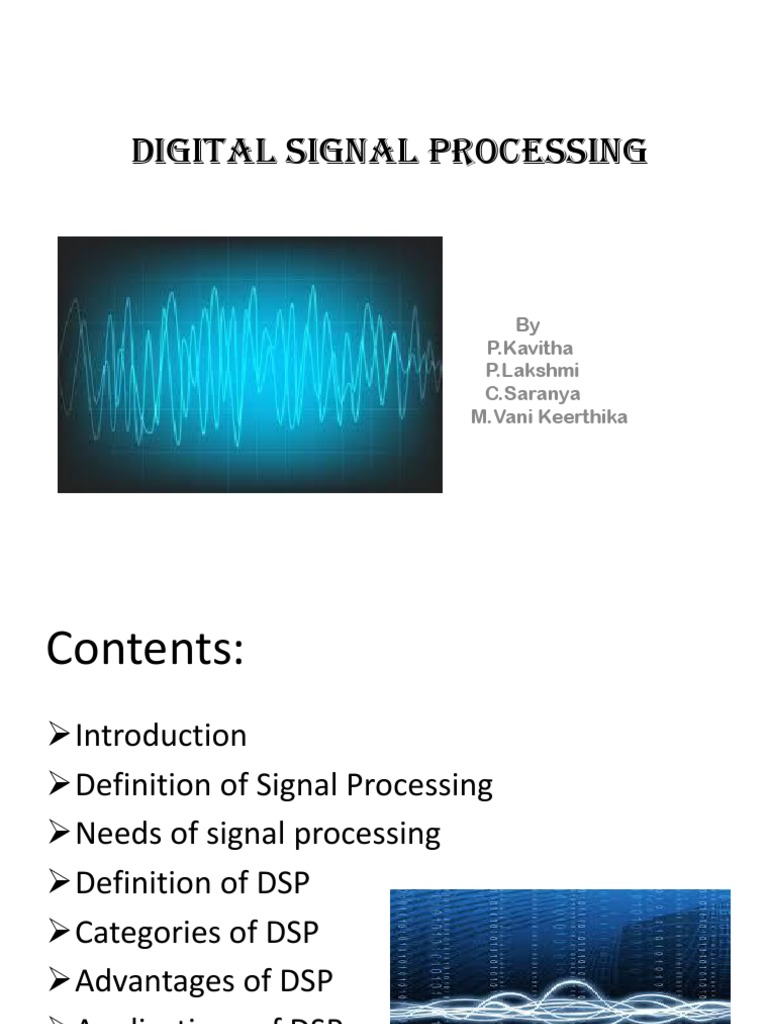 Digital Signal Processing | PDF | Digital Signal Processing | Digital ...