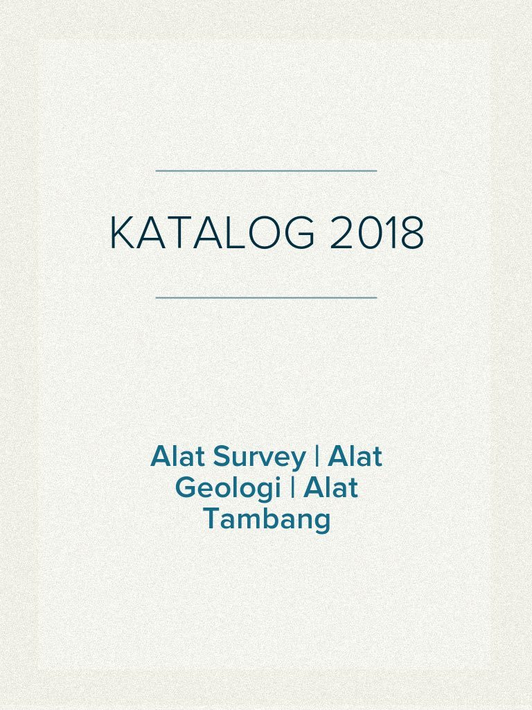 Katalog Alat Survey, Alat Geologi, Alat Tambang | PDF | Lensa (Optik) | Kompas