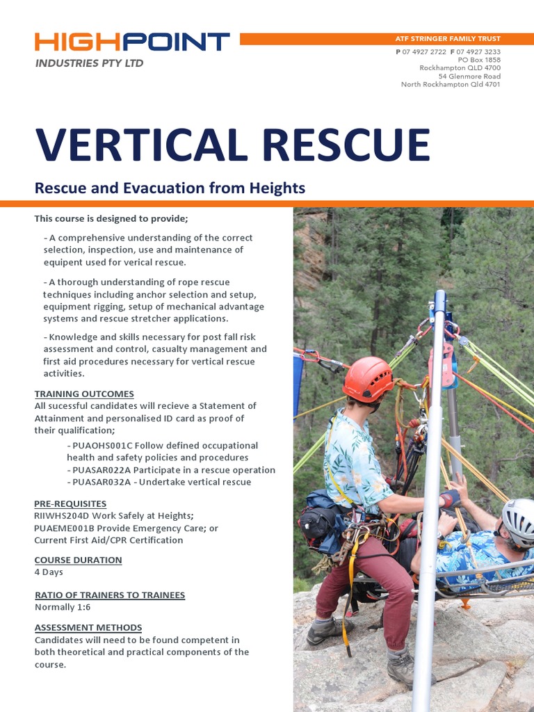 Vertical Rescue: Rescue and Evacuation From Heights | PDF | Knot | Safety