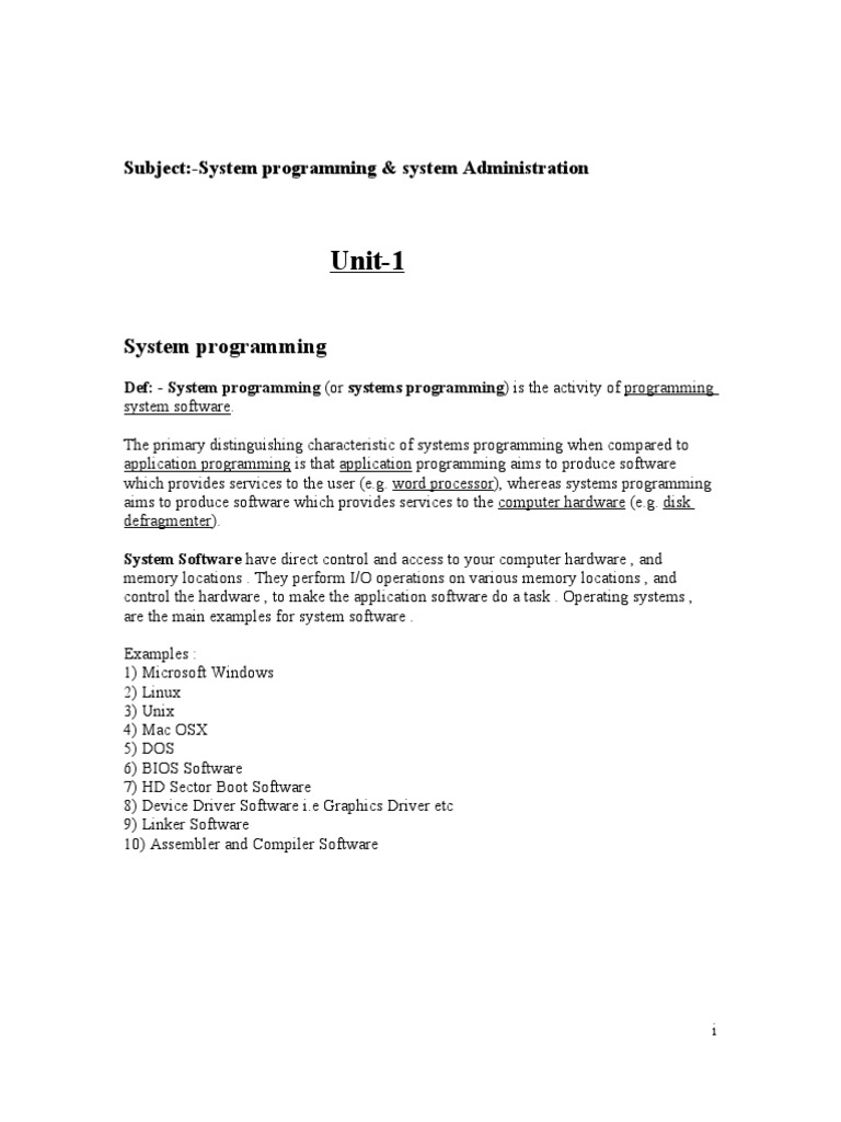 System Programing Pdf Assembly Language Computer Program
