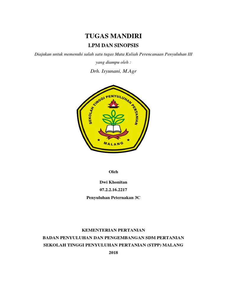 Contoh LPM Dan Sinopsis | PDF