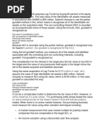 Goodwill Methods: Full vs Partial | PDF