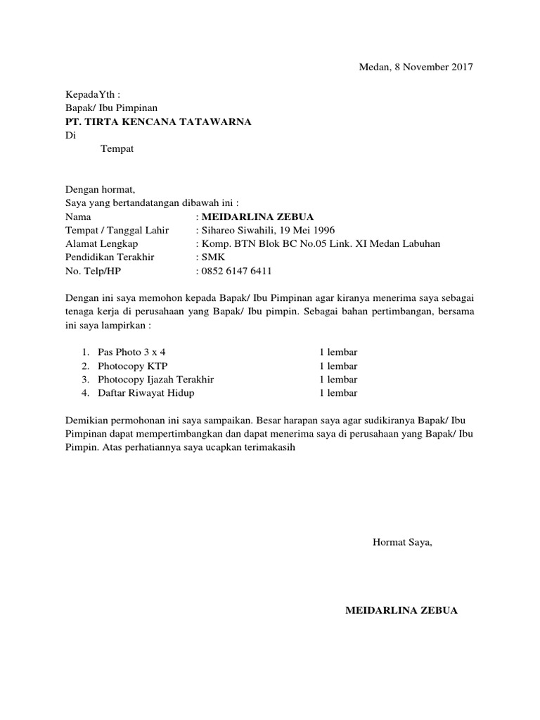 Lamaran Annisa | PDF