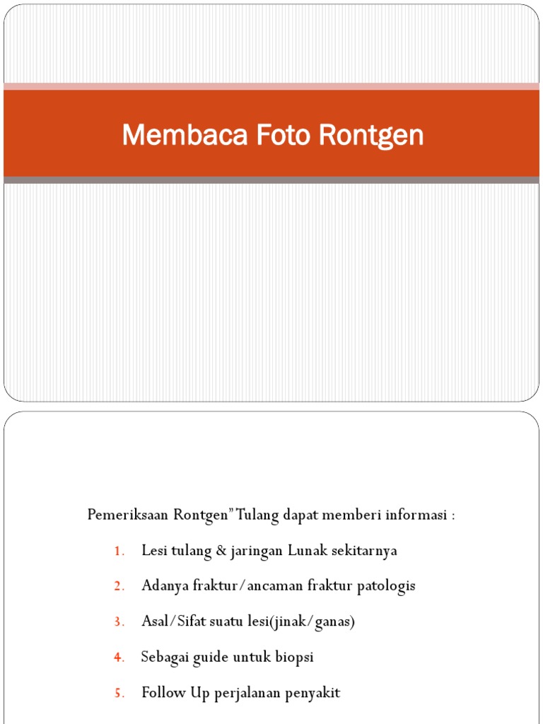 Membaca Foto Rontgen | PDF | Pengembangan Diri | Sains & Matematika