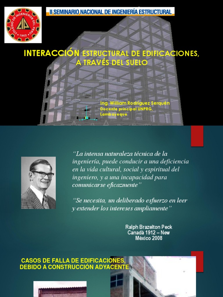 Interaccion Suelo-Estructura PDF | PDF | Fundación (Ingeniería) | Ingeniero civil