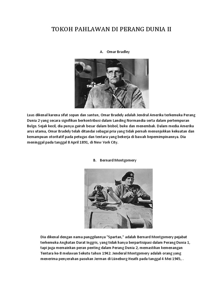 Tokoh Pahlawan Perang Dunia II | PDF
