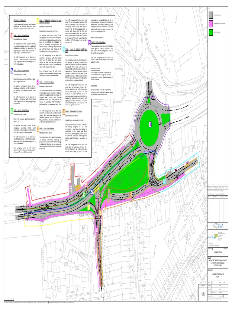 ST Mary's Junction Improvement Phasing Plan | PDF | Traffic | Lane
