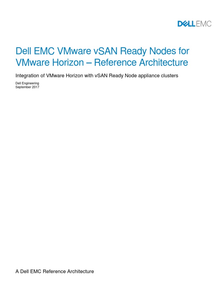Dell EMC VMware VSAN Ready Nodes | PDF | Solid State Drive | V Mware