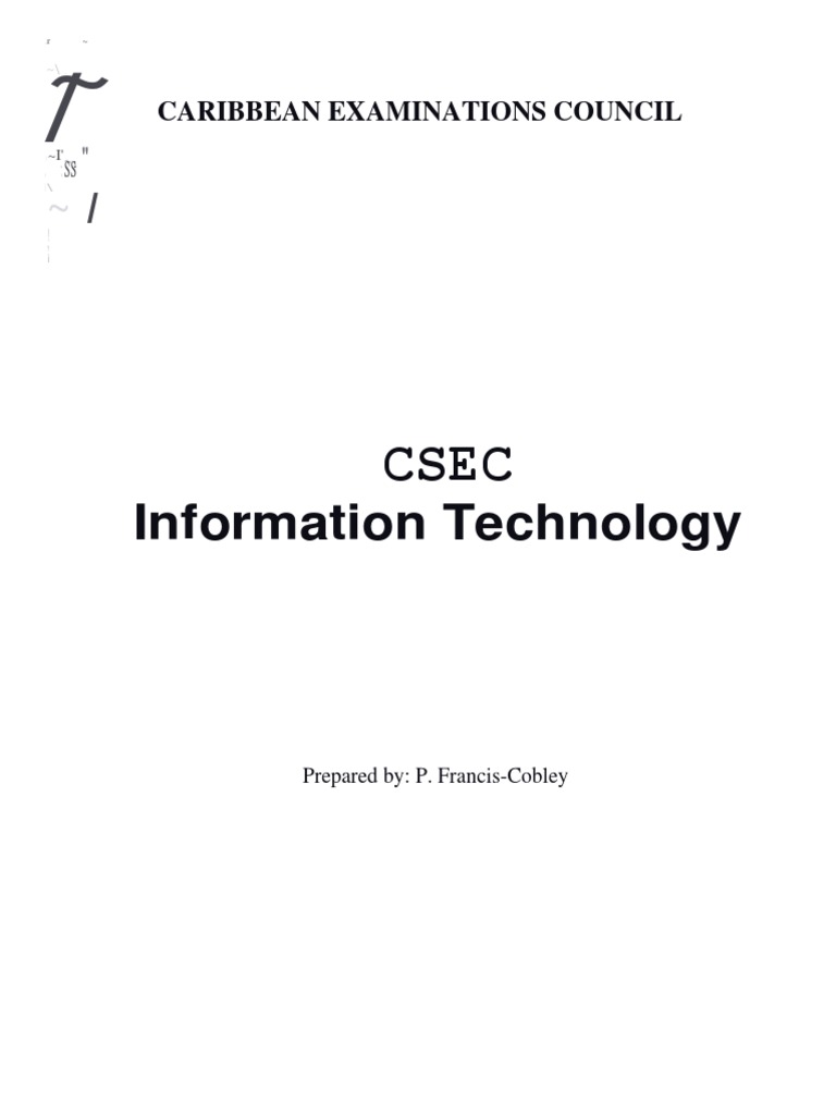 CSEC Information Technology Problem Solving Resource Material | PDF ... CSEC Information Technology Problem Solving Resource Material | PDF ...