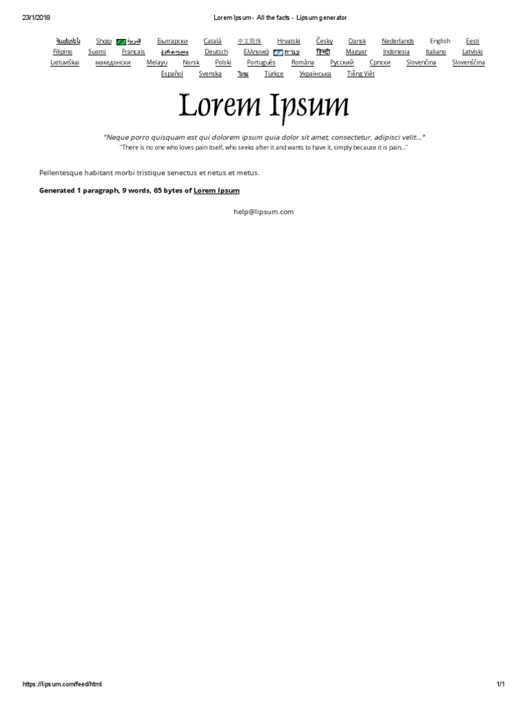 Lorem Ipsum | PDF