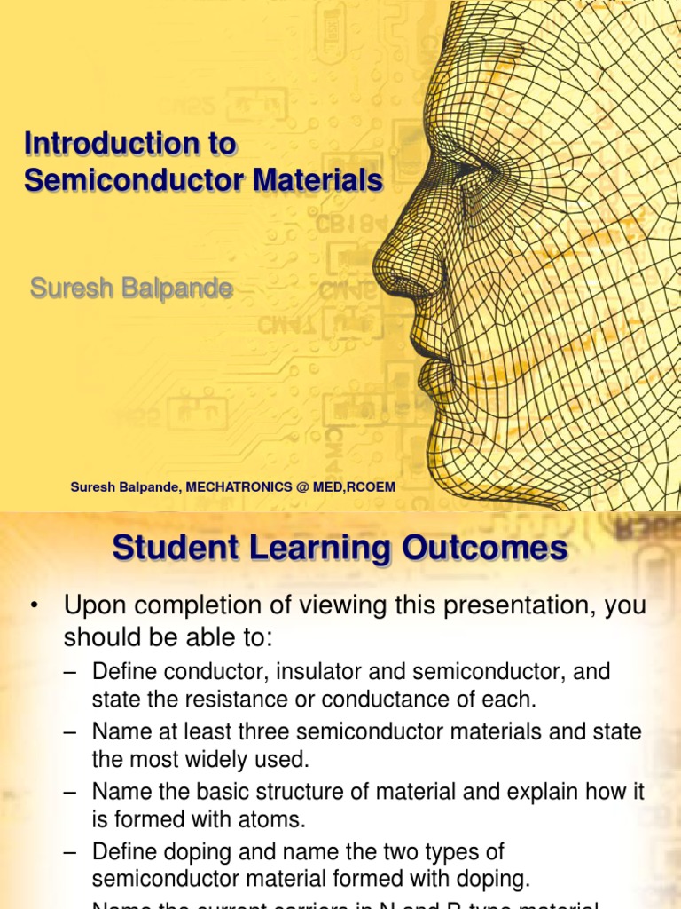 Introduction Semi Materials-MEchatronics MED | PDF | Bipolar Junction Transistor | Semiconductors