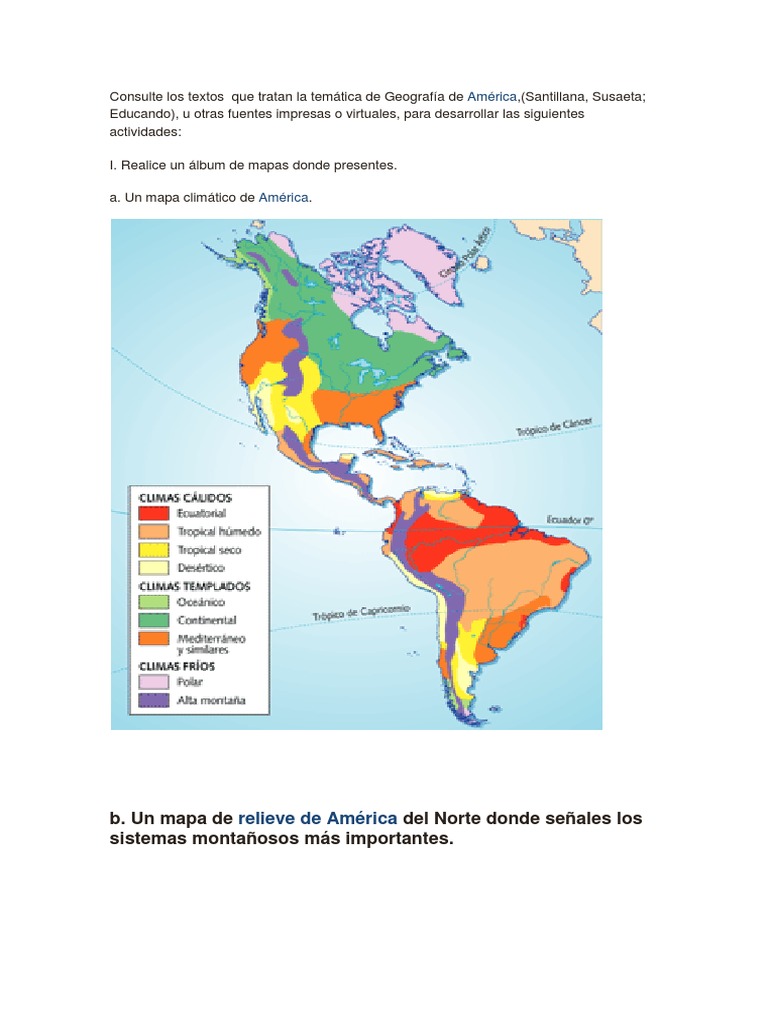 Tarea 2 de Geografia de America y El Caribe | PDF | América del Norte ...